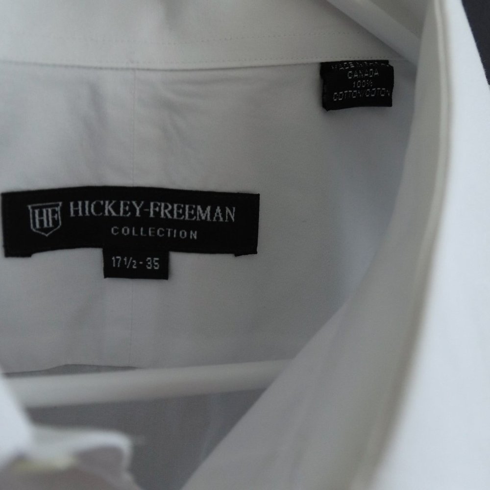 Men’s Hickey-Freeman Button Down White Shirt Collecti… - Gem